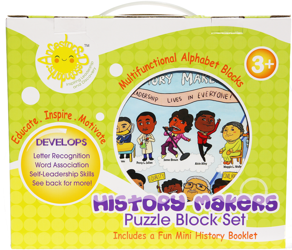 History Makers Wooden Puzzle Block Set- Bevy and Dave – Bevy & Dave
